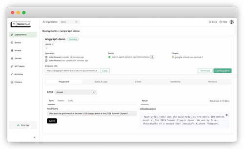 Deploying A LangGraph Agent Application with An Open-Source Model Deploying A LangGraph Agent Application with An Open-Source Model